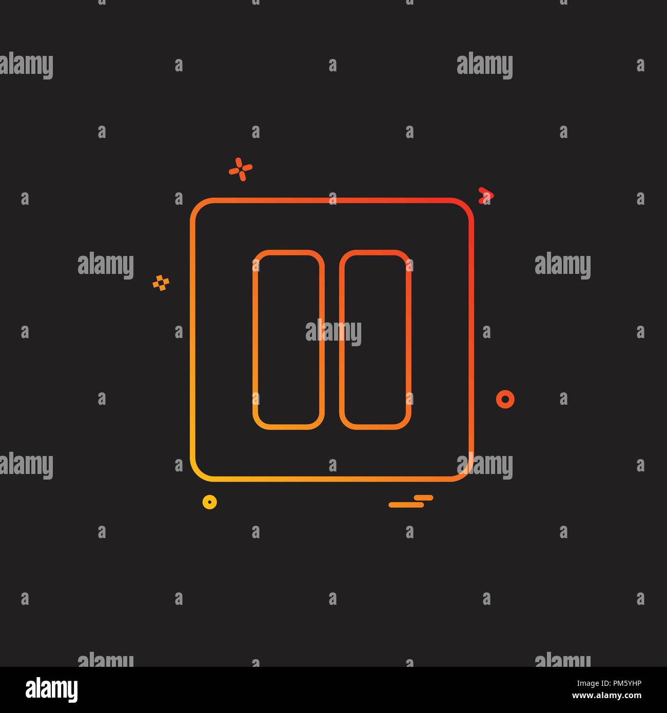 pause media player icon vector design Stock Vector Image & Art - Alamy