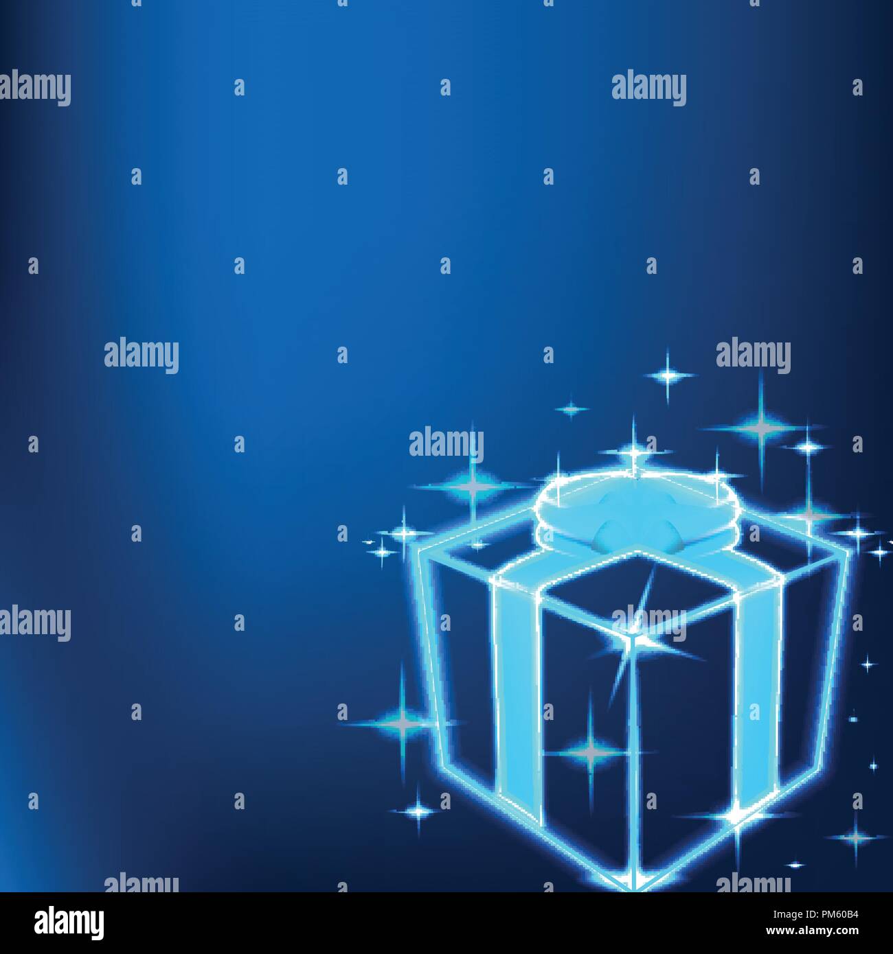 Shine gift box technology background Stock Vector Image & Art - Alamy