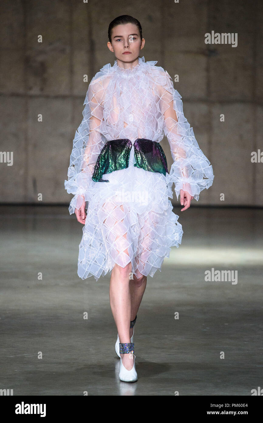 Models on the catwalk during the Christopher Kane Spring/Summer 2019 ...