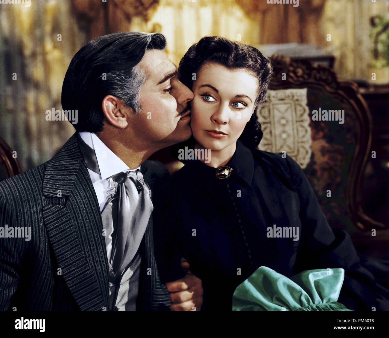 Clark Gable, Vivien Leigh "Gone With The Wind" 1939 MGM File Reference # 30789 004 Stock Photo ...