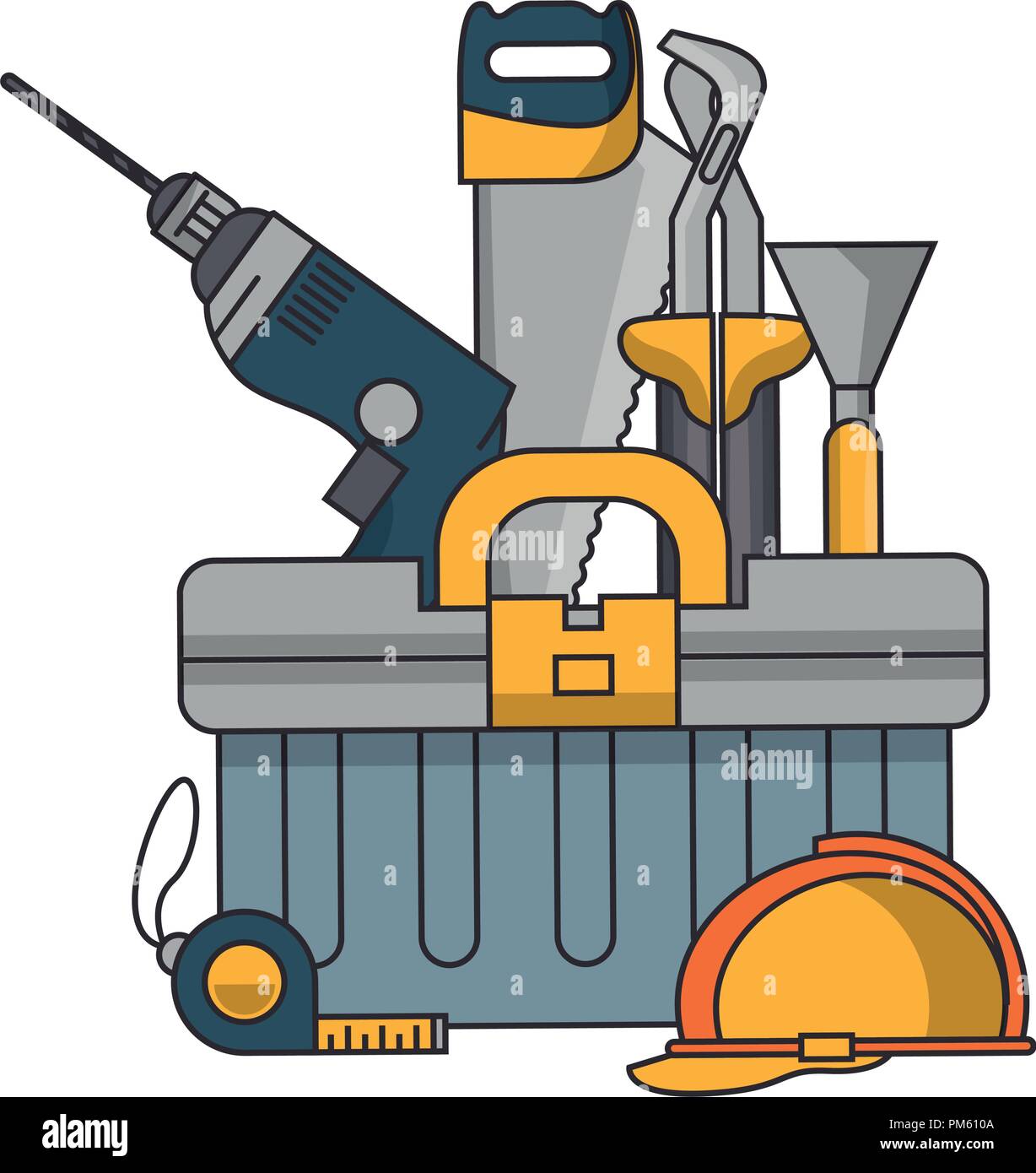 Box with construction tools Stock Vector Image & Art - Alamy