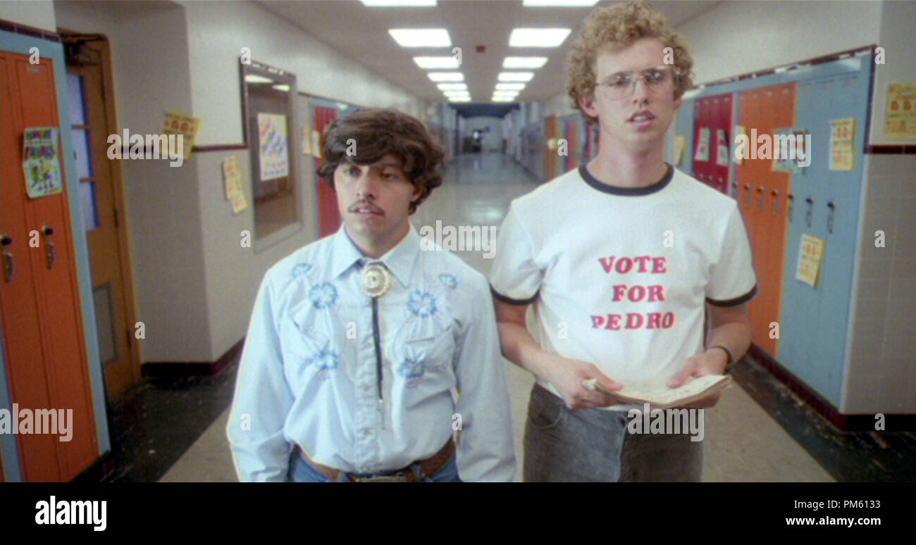 Film Still from "Napoleon Dynamite" Efren Ramirez, Jon Heder Stock ...