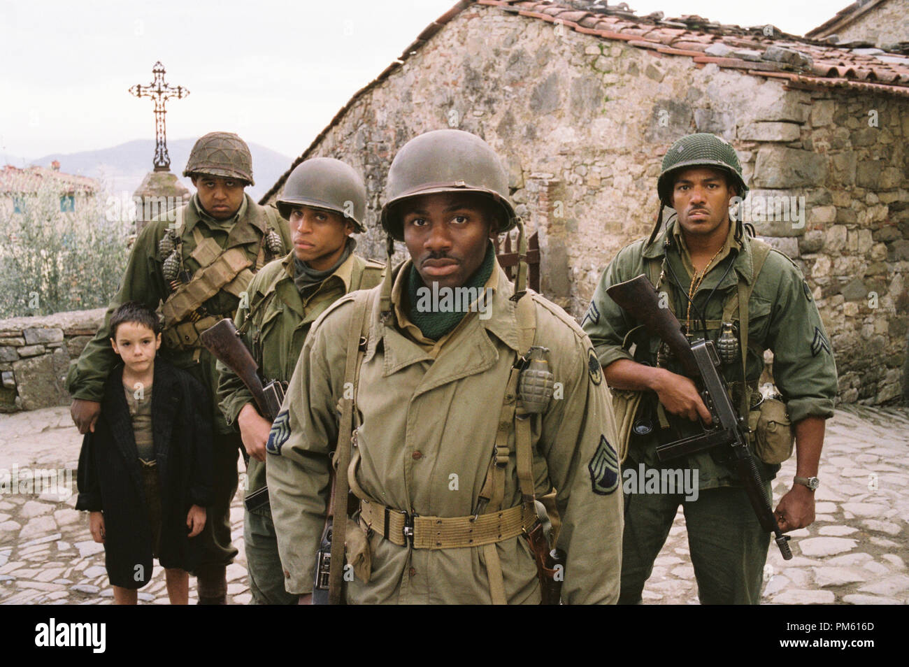 Film Still from "Miracle at St. Anna" Matteo Sciabordi, Omar Benson ...