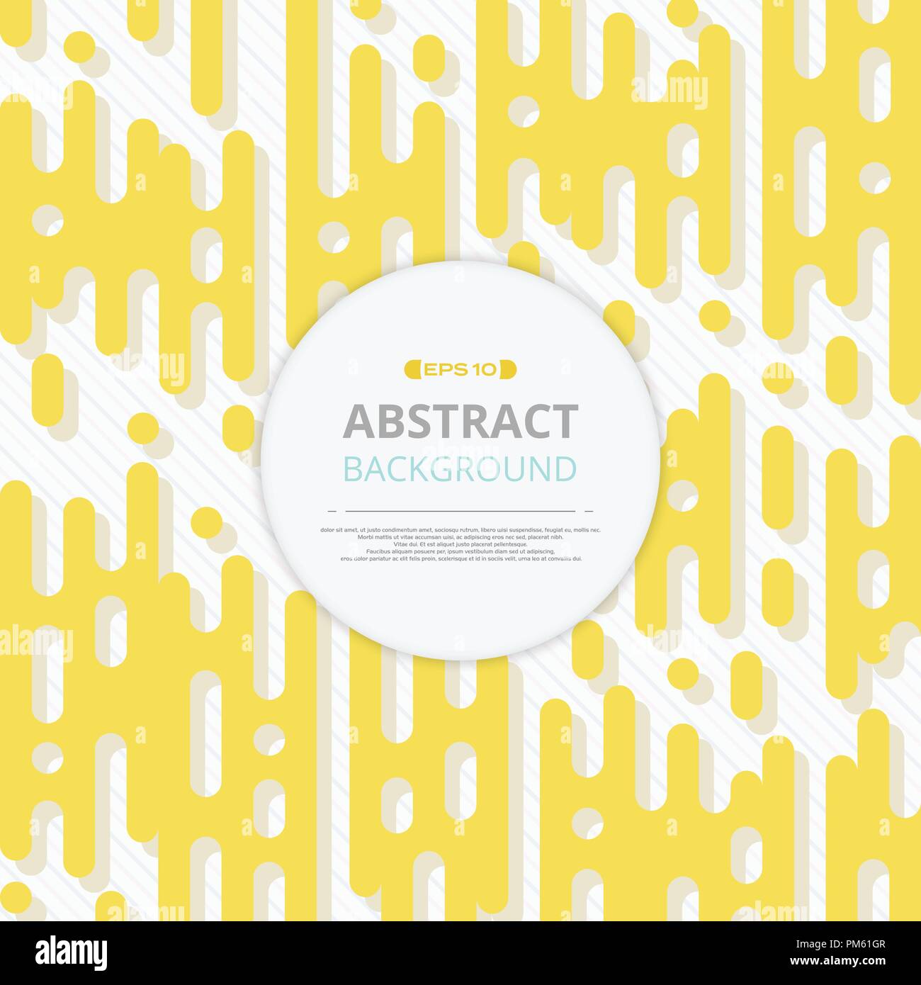 Abstract of yellow stripe line pattern background, illustration vector ...