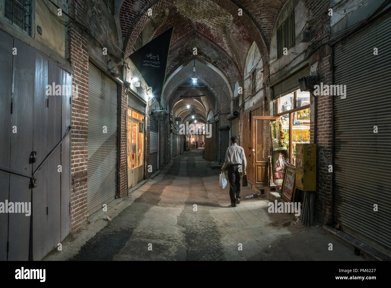 An alley in the covered bazaar in Tabriz, Iran Stock Photo - Alamy