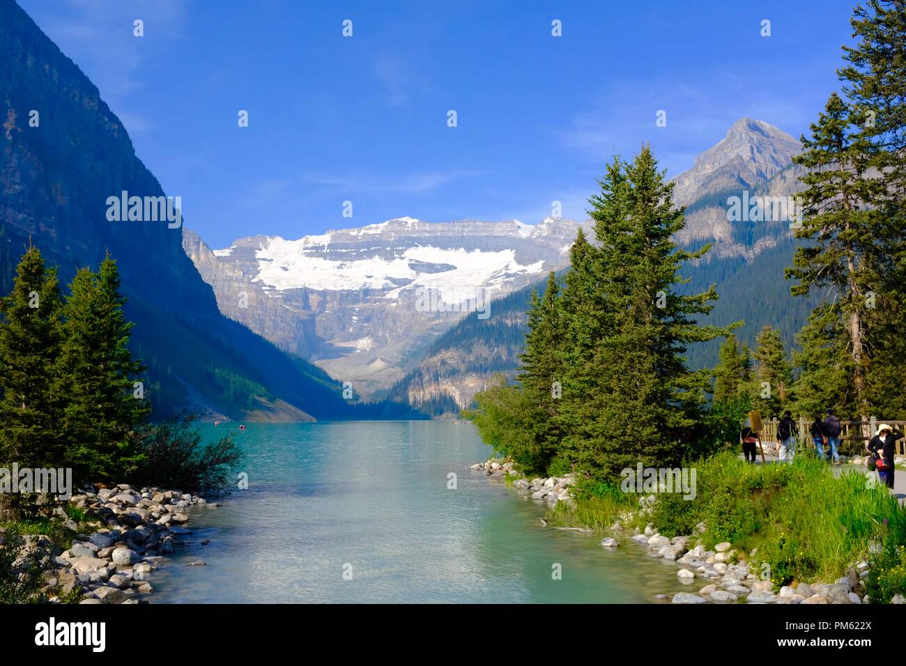 Lake Louise, Banff National Park in the Rocky Mountains, Alberta ...