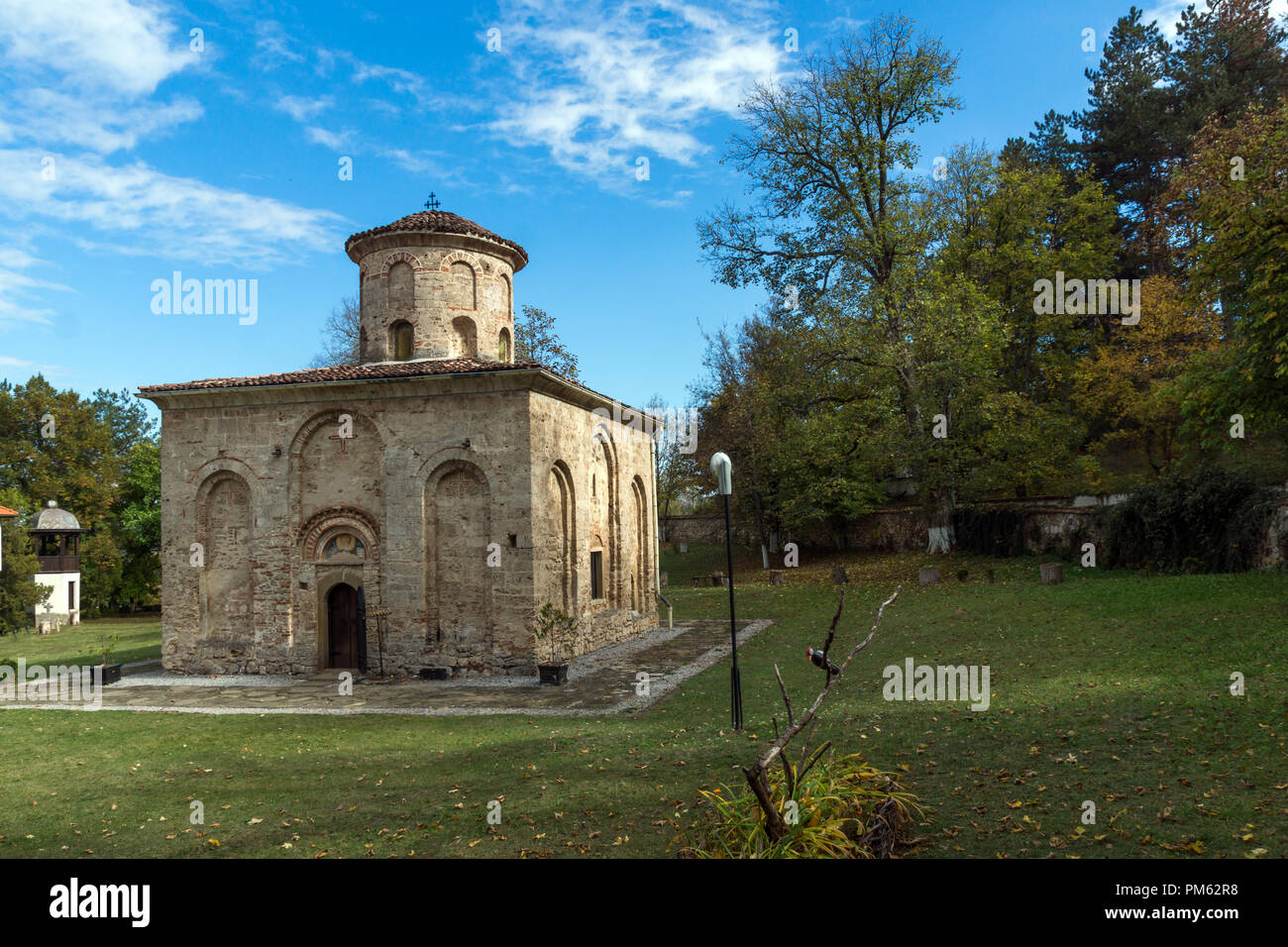 Autumn view of The 11th century Zemen Monastery, Pernik Region ...