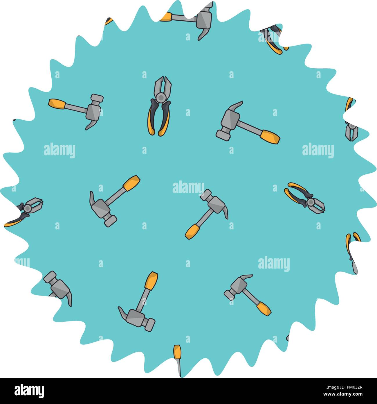 Plumbing pliers Stock Vector Images - Alamy
