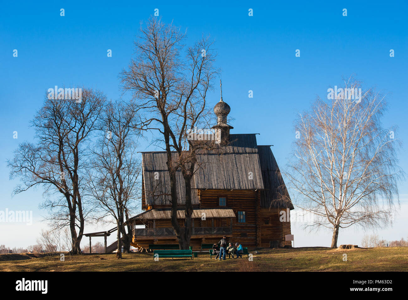 Old russian town landscape with church. View of Suzdal cityscape Stock ...