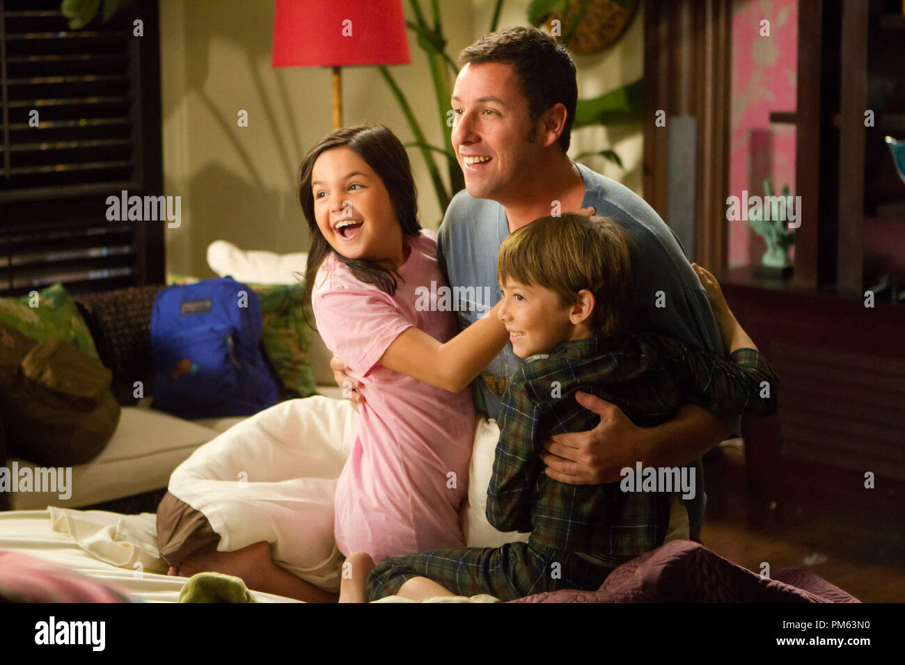 After talking to his pretend kids Kiki (Bailee Madison) and Bart ...