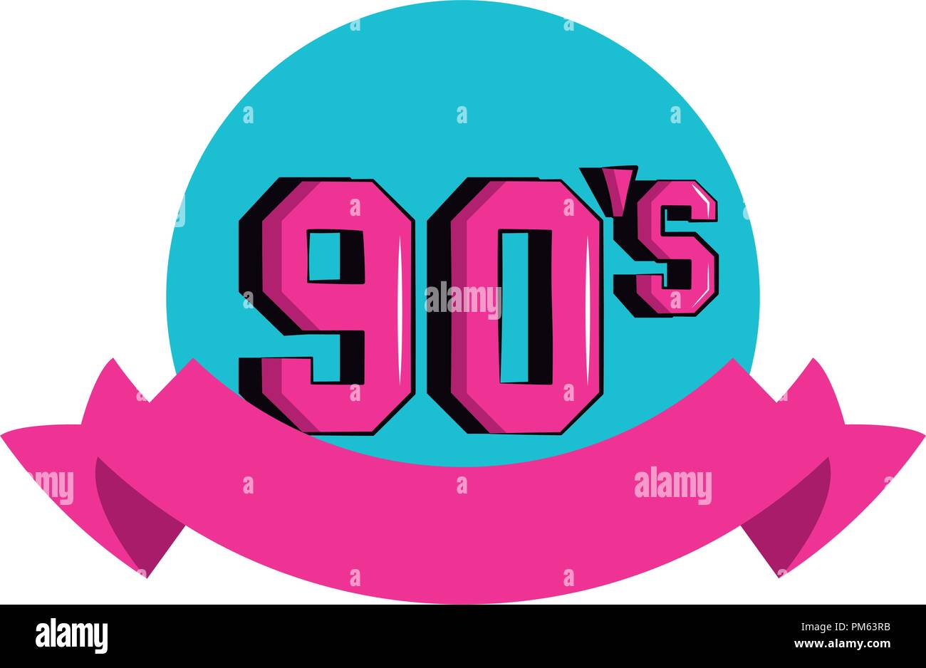 90s retro symbol cartoon round icon Stock Vector Image & Art - Alamy