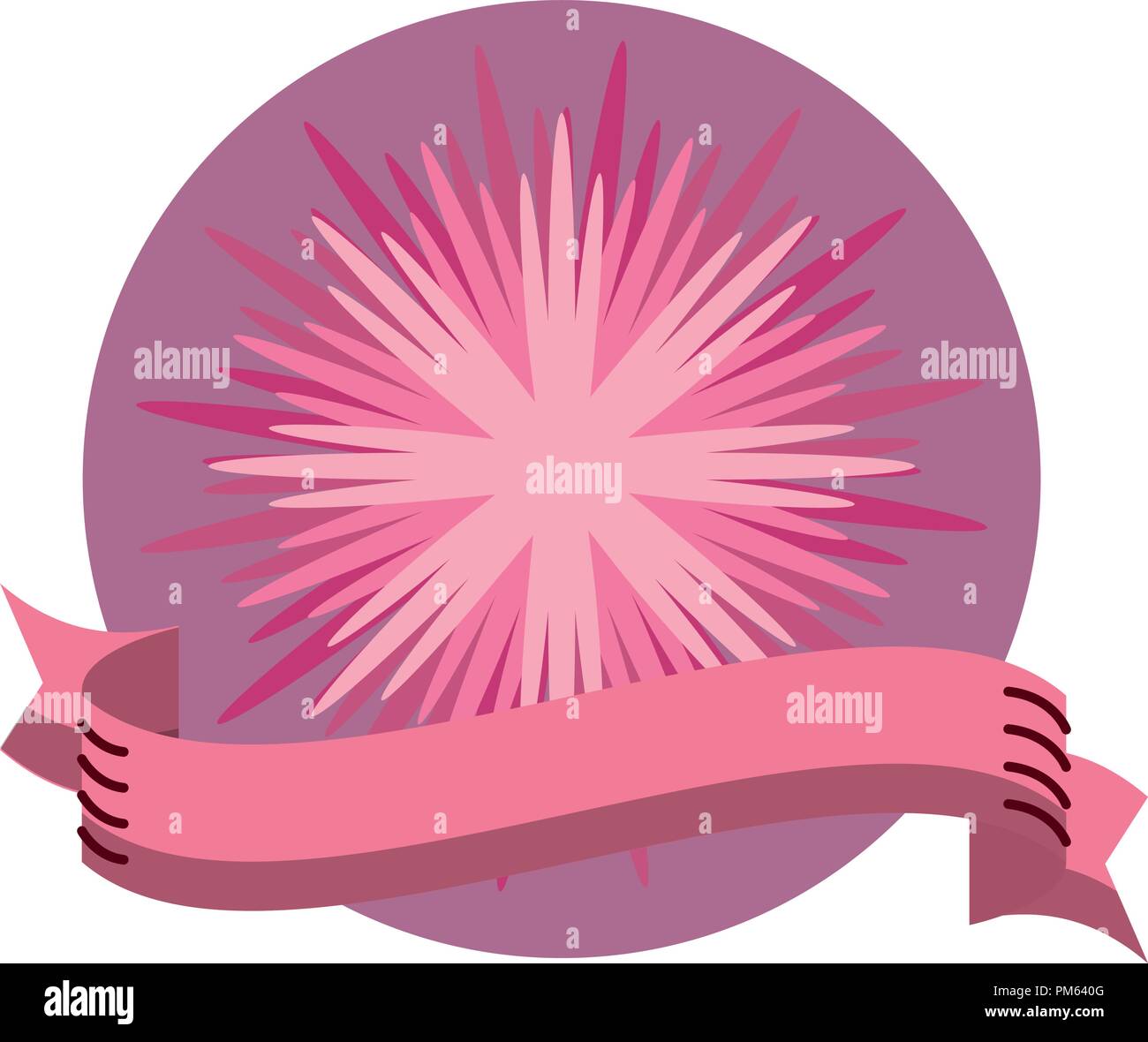Flower round icon Stock Vector Image & Art - Alamy