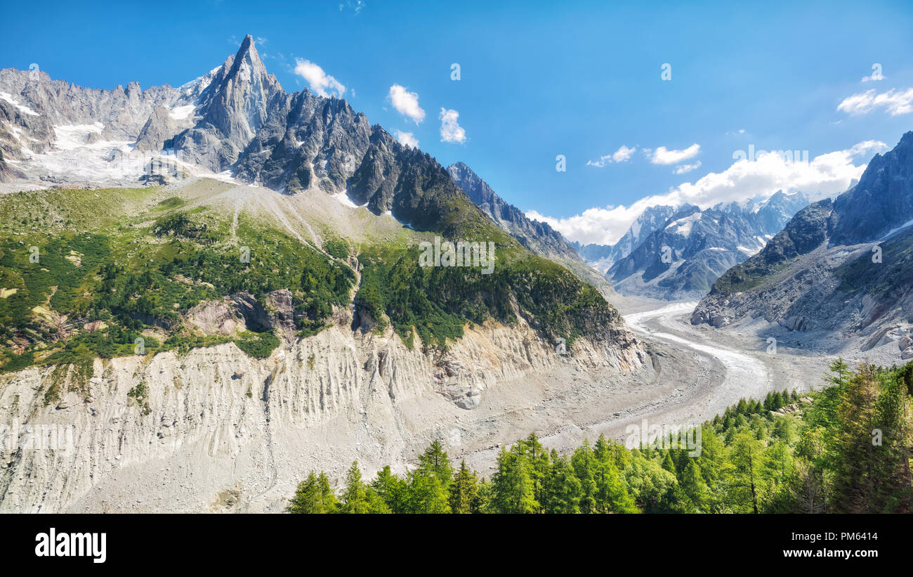 Traveling to beautiful French Alps in summer Stock Photo - Alamy