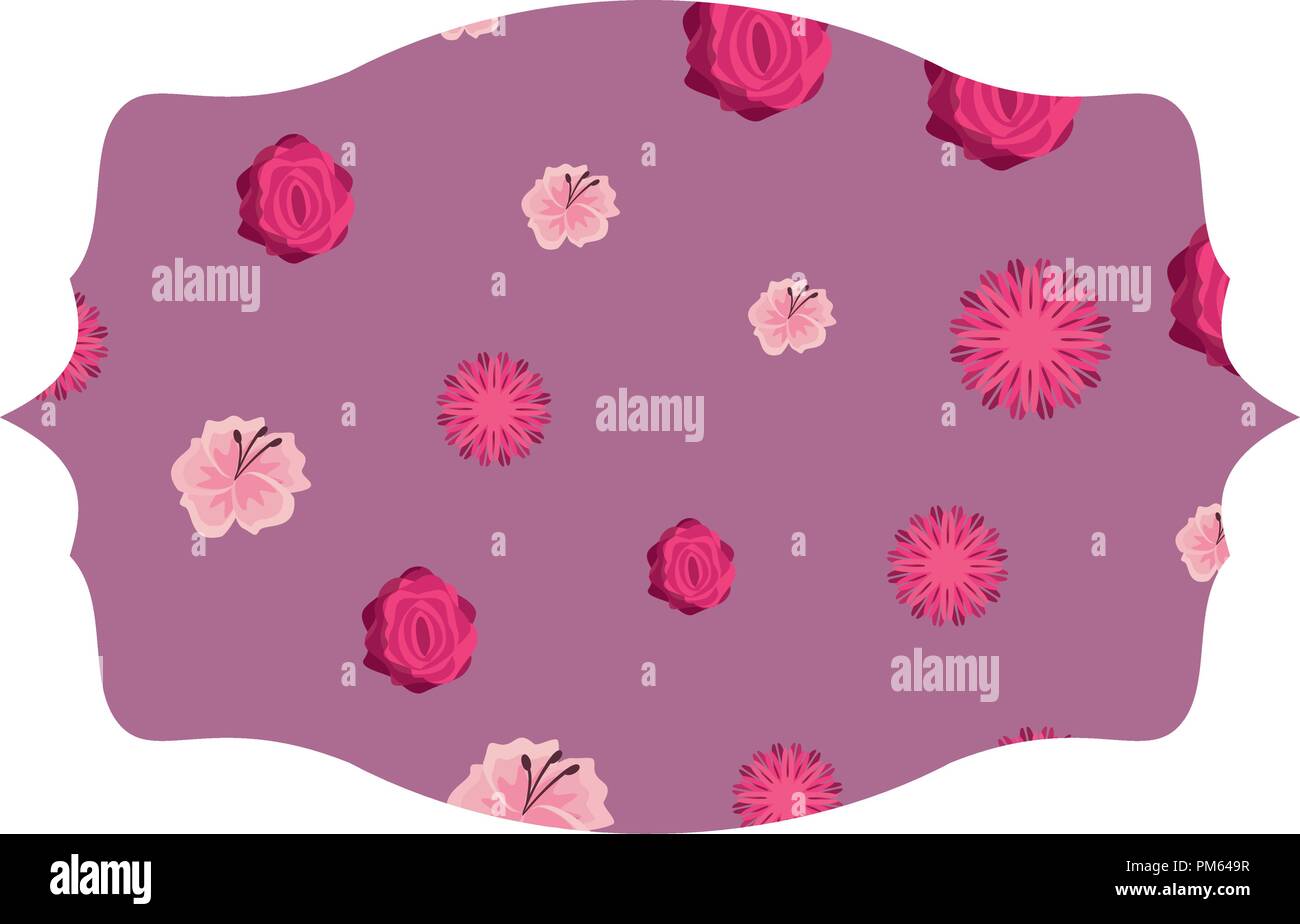 Floral label frame Stock Vector Image & Art - Alamy