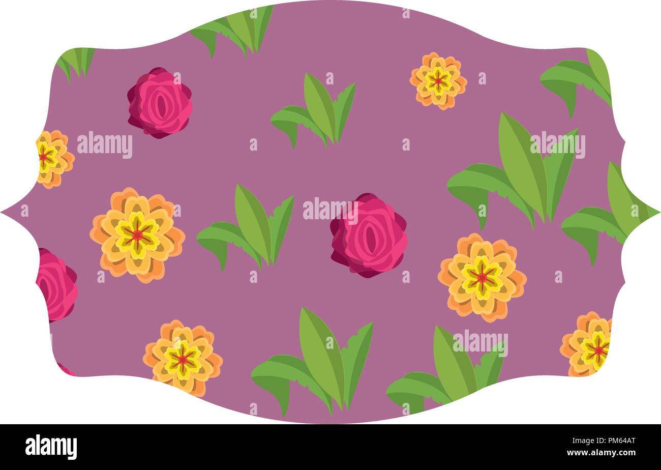 Floral label frame Stock Vector Image & Art - Alamy