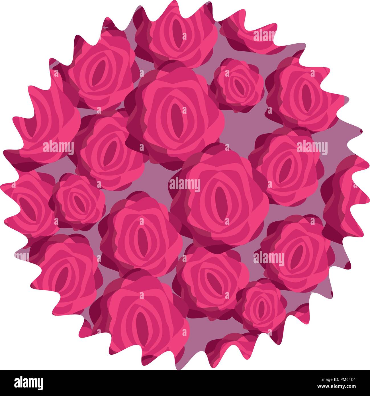 Floral round label Stock Vector Image & Art - Alamy