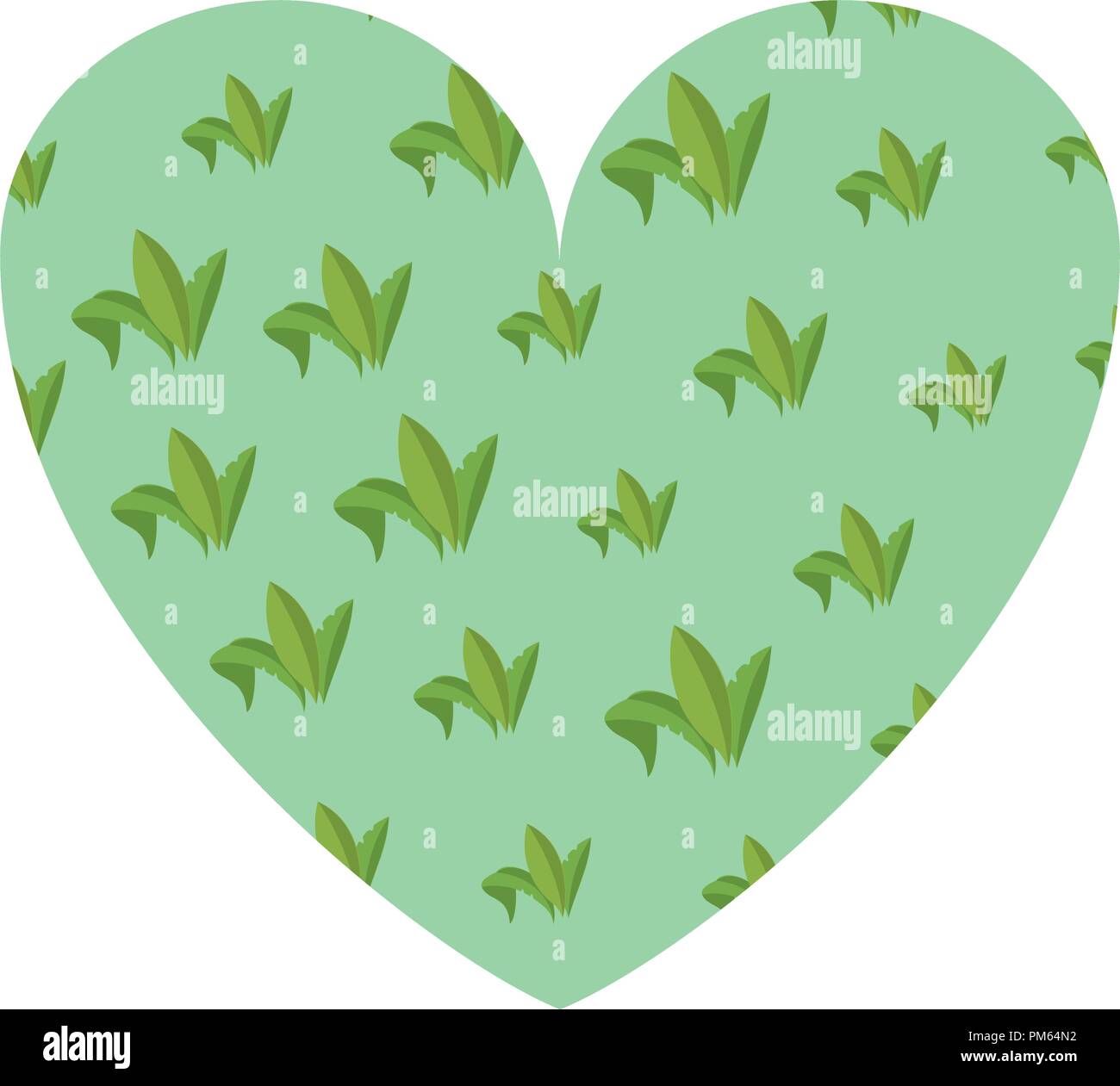 Leaves heart shape Stock Vector Image & Art - Alamy