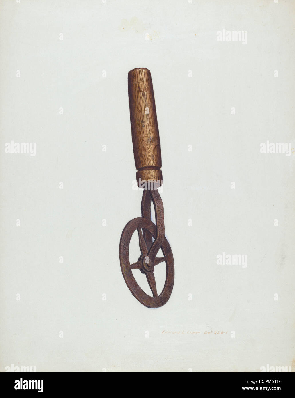 Blacksmith's Measuring Wheel. Dated: c. 1939. Dimensions: overall: 28 x ...