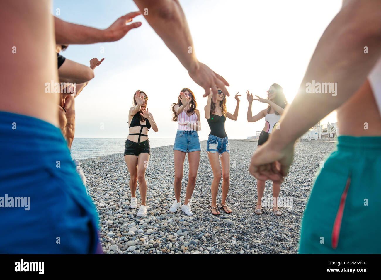 Funny people drinking dancing hi-res stock photography and images - Alamy