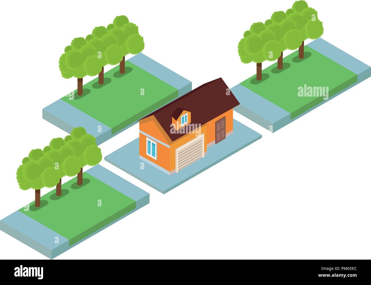 House isometric scenery Stock Vector Image & Art - Alamy