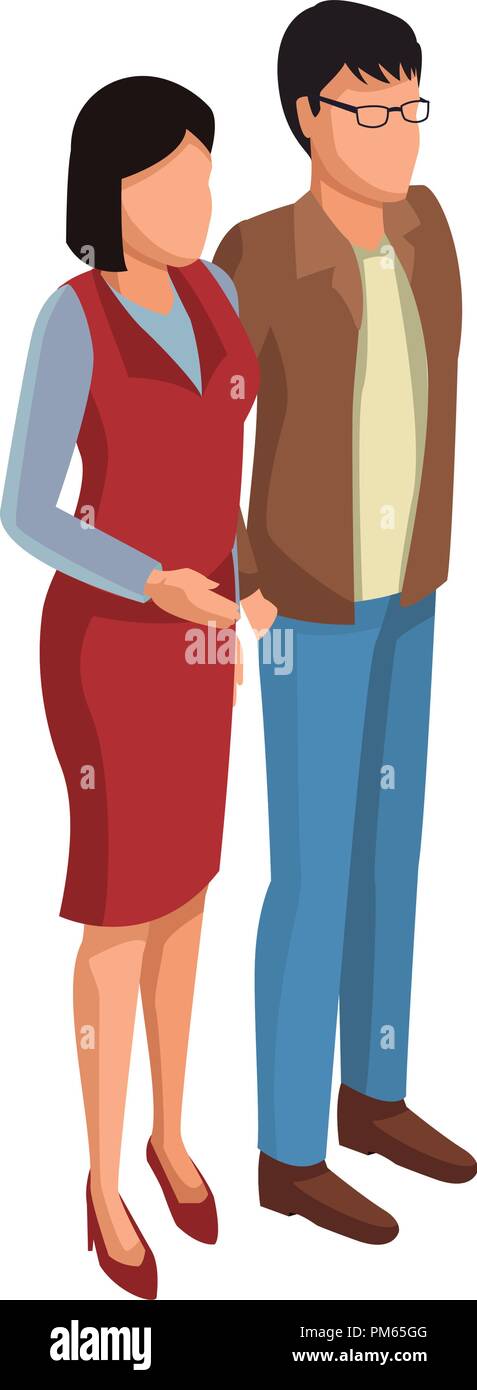 Man isometric icon user Cut Out Stock Images & Pictures - Alamy