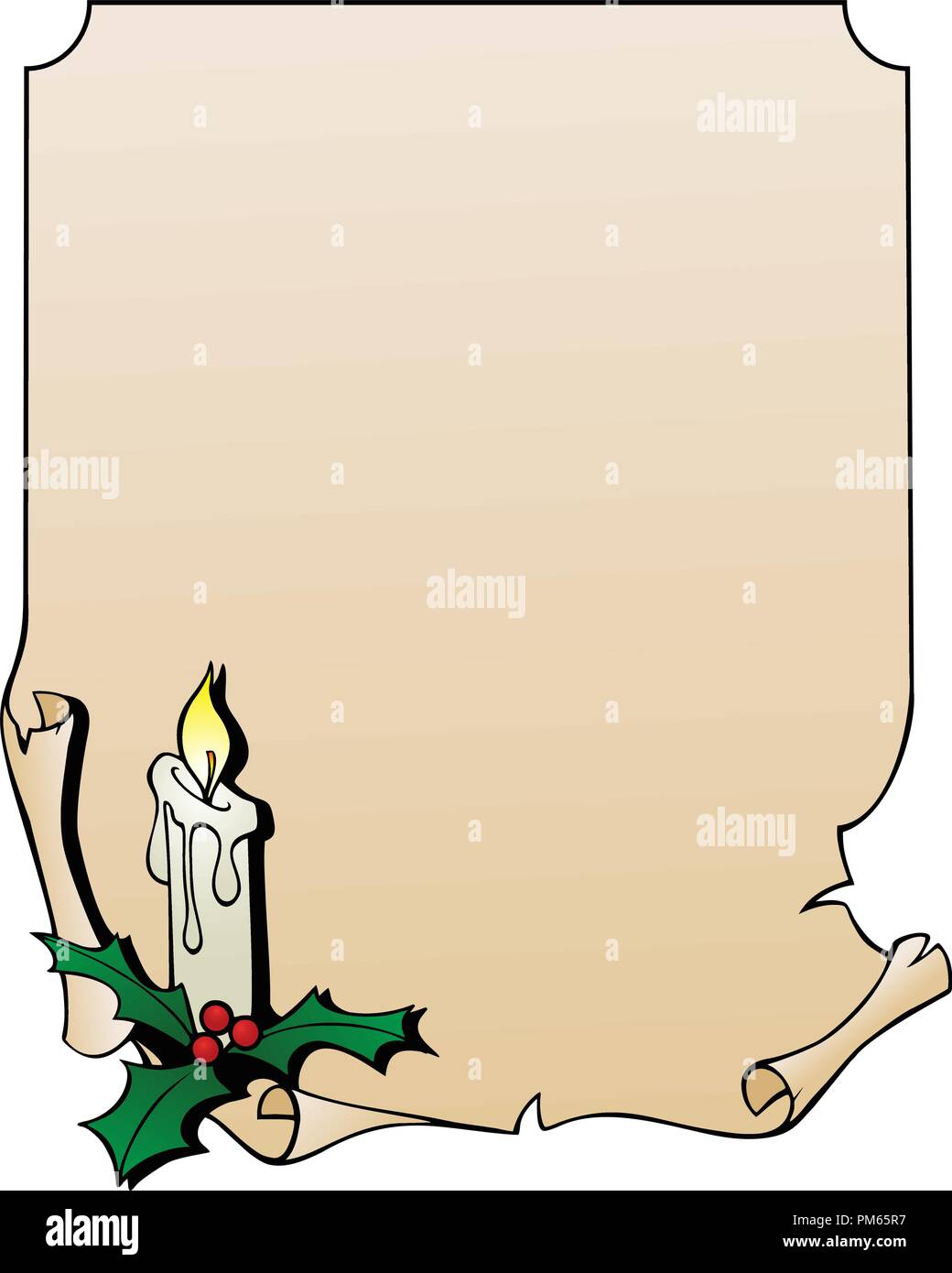 Candle border Stock Vector Images - Alamy