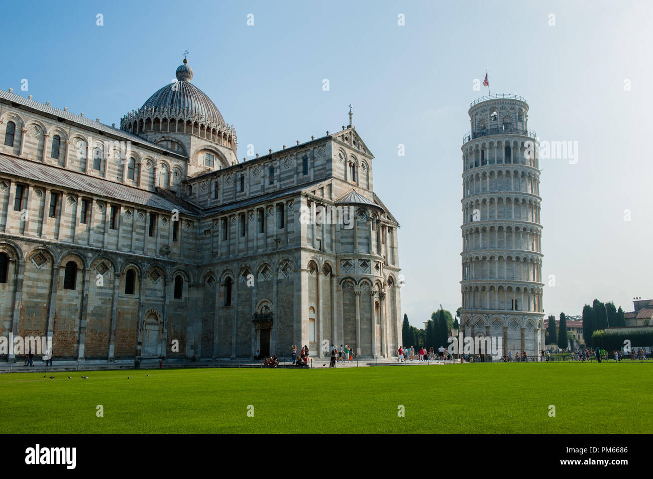 Famous Miracle square at summer in Pisa, Italy Stock Photo - Alamy