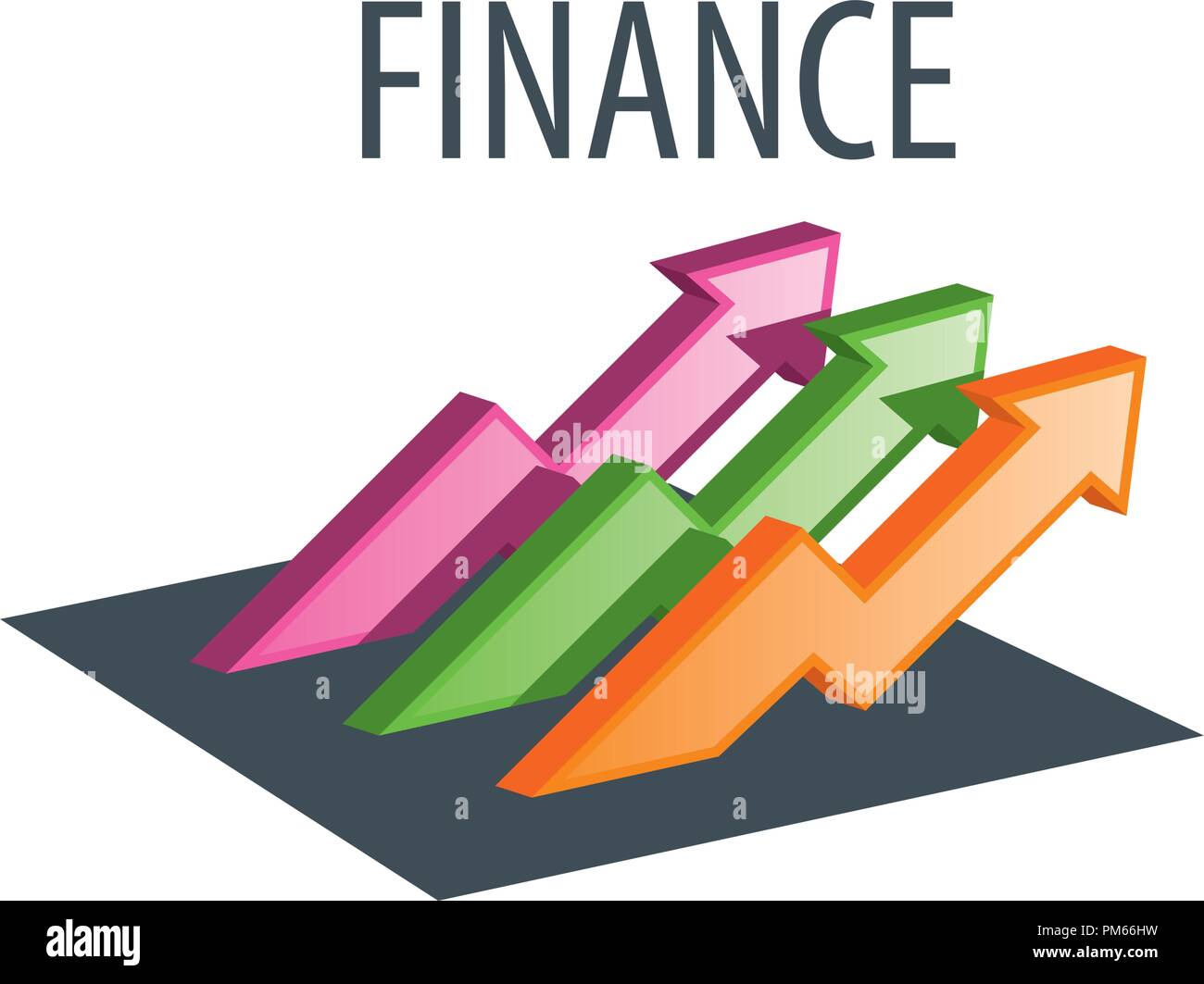 Finance stock chart logo Cut Out Stock Images & Pictures - Alamy