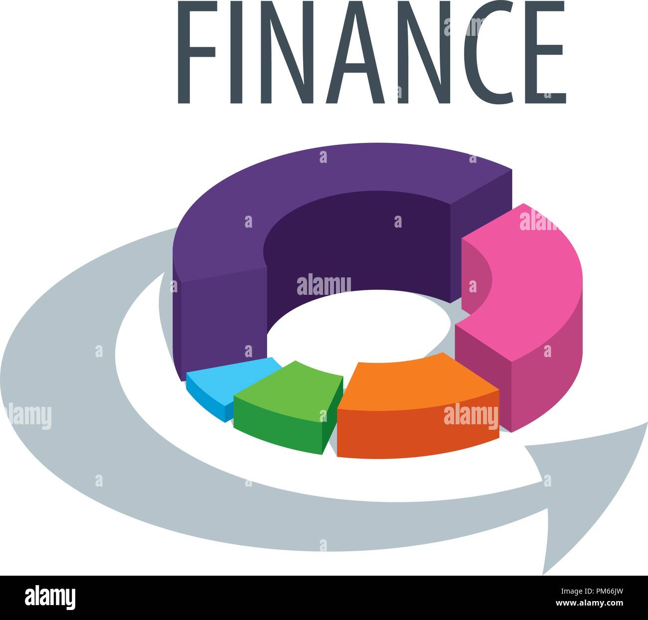 Finance stock chart logo Cut Out Stock Images & Pictures - Alamy