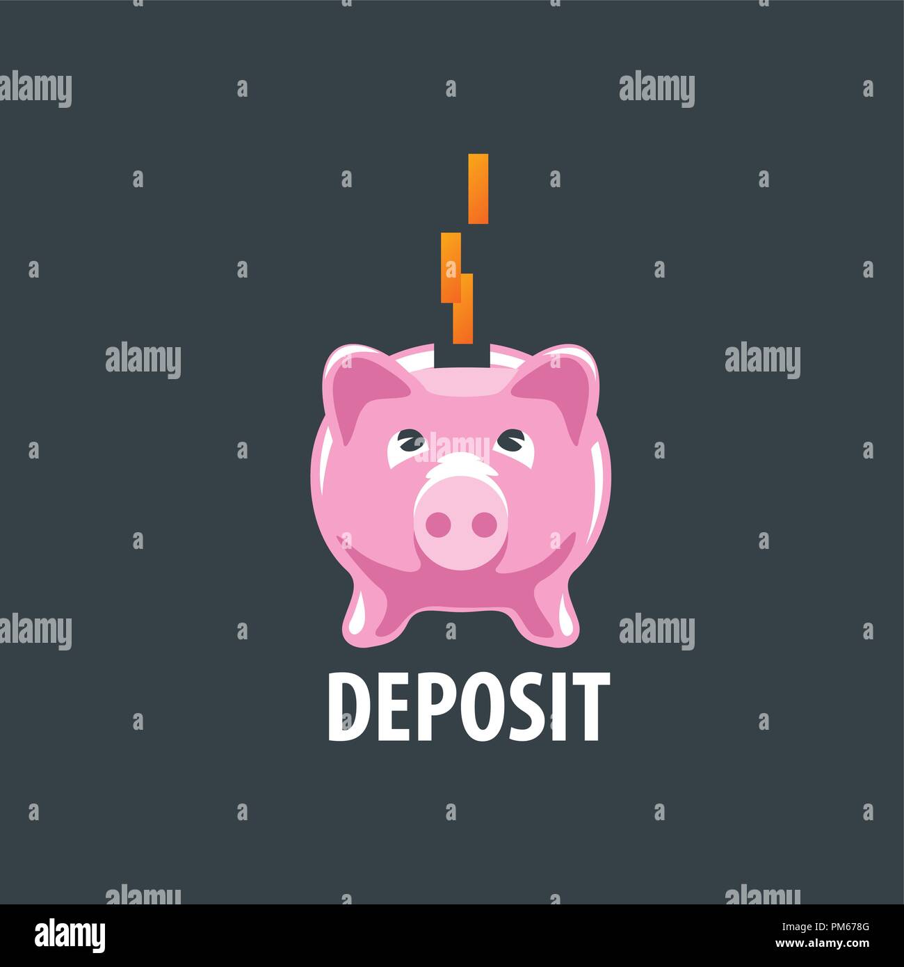 vector logo piggy bank Stock Vector Image & Art - Alamy