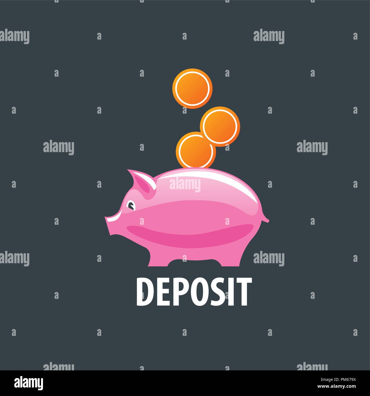 vector logo piggy bank Stock Vector Image & Art - Alamy