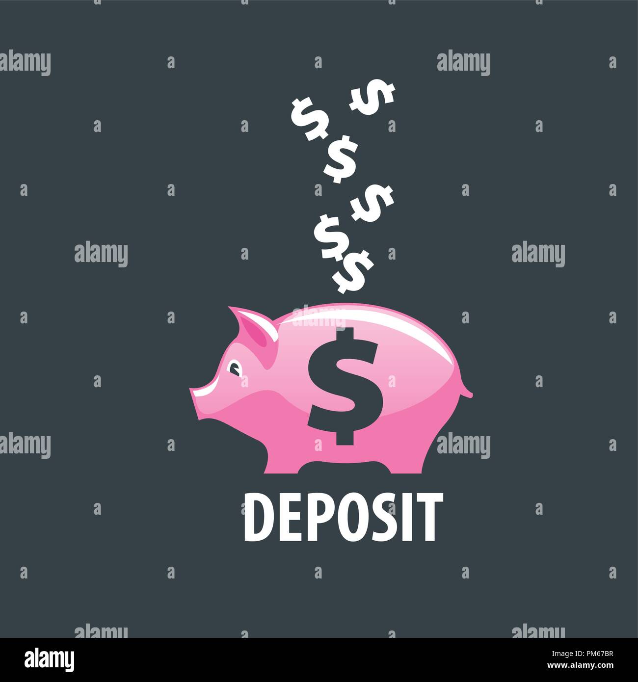 vector logo piggy bank Stock Vector Image & Art - Alamy