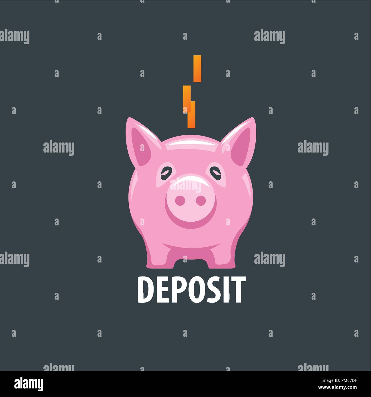 vector logo piggy bank Stock Vector Image & Art - Alamy