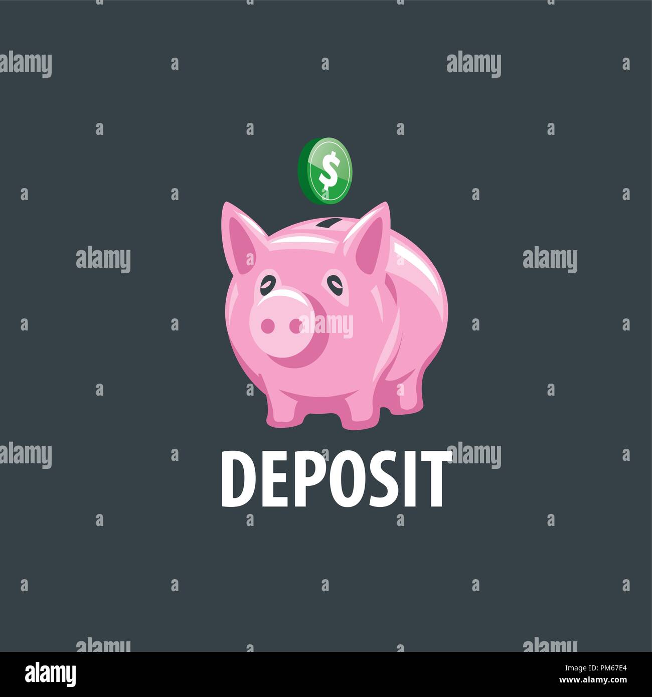 vector logo piggy bank Stock Vector Image & Art - Alamy