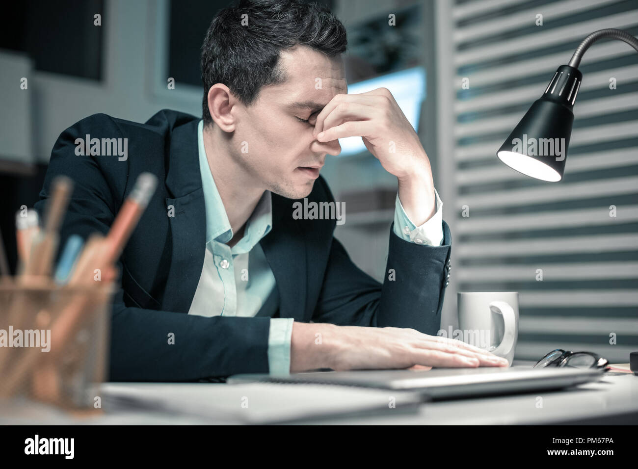 Late for work angry boss hi-res stock photography and images - Alamy
