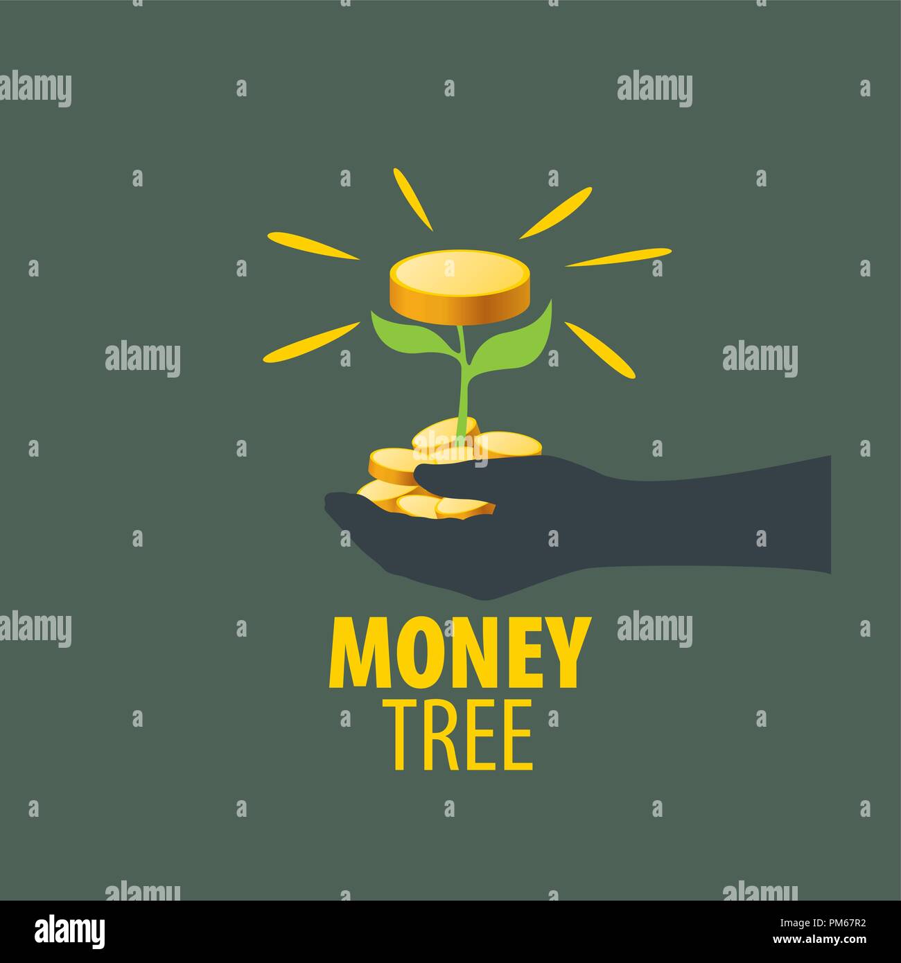 logo money tree Stock Vector Image & Art - Alamy