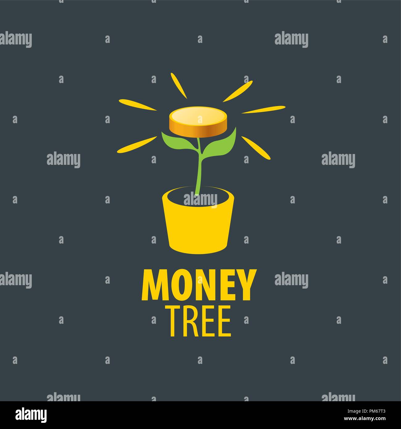 logo money tree Stock Vector Image & Art - Alamy