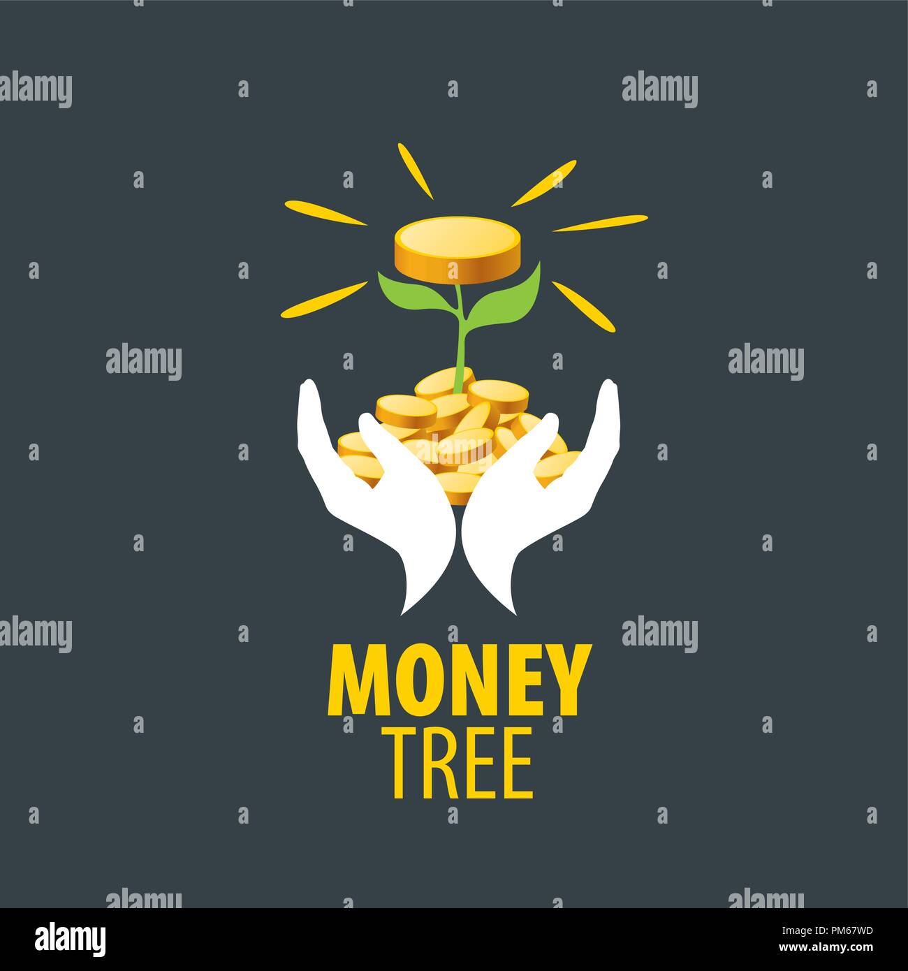 logo money tree Stock Vector Image & Art - Alamy