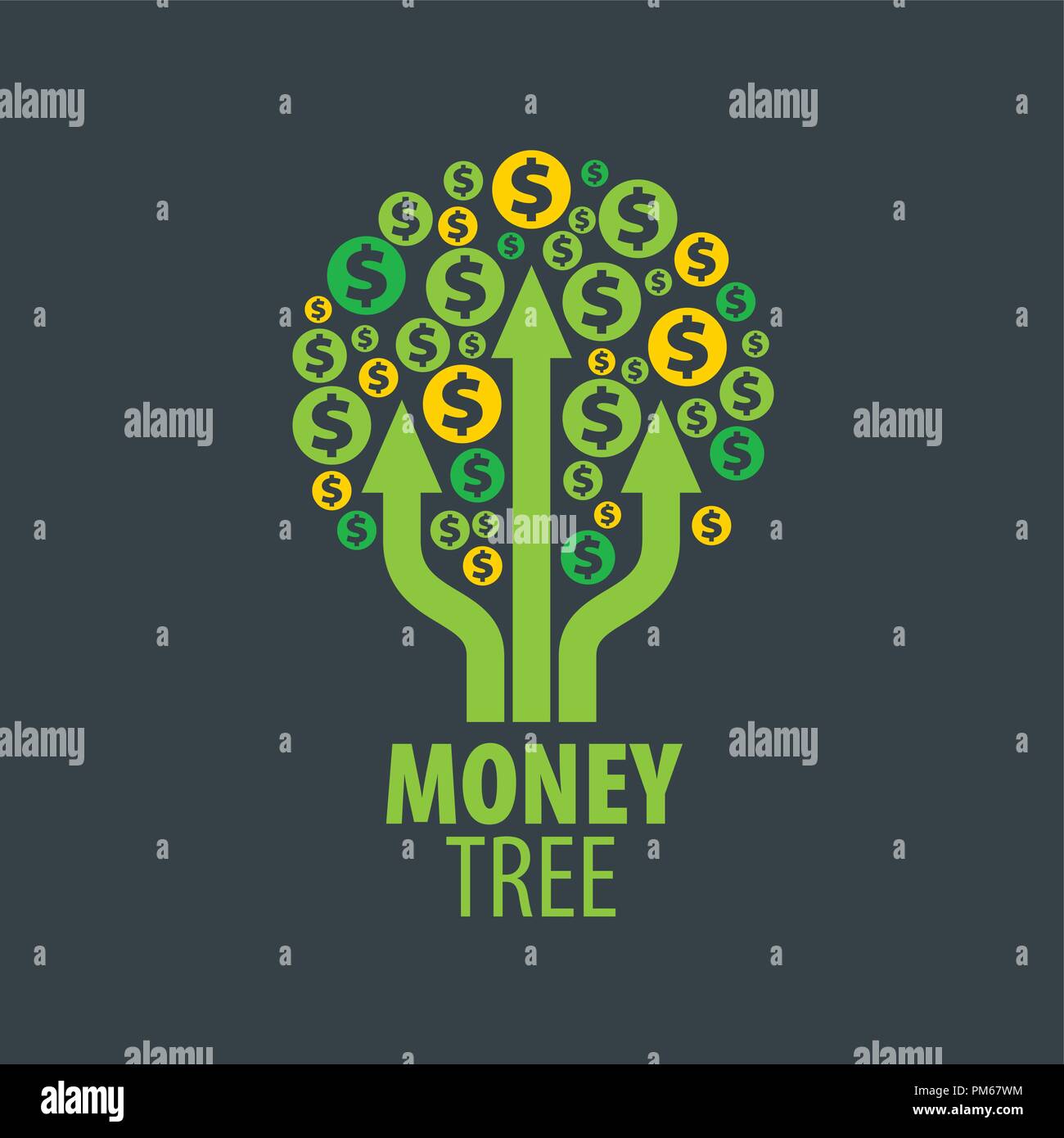 logo money tree Stock Vector Image & Art - Alamy