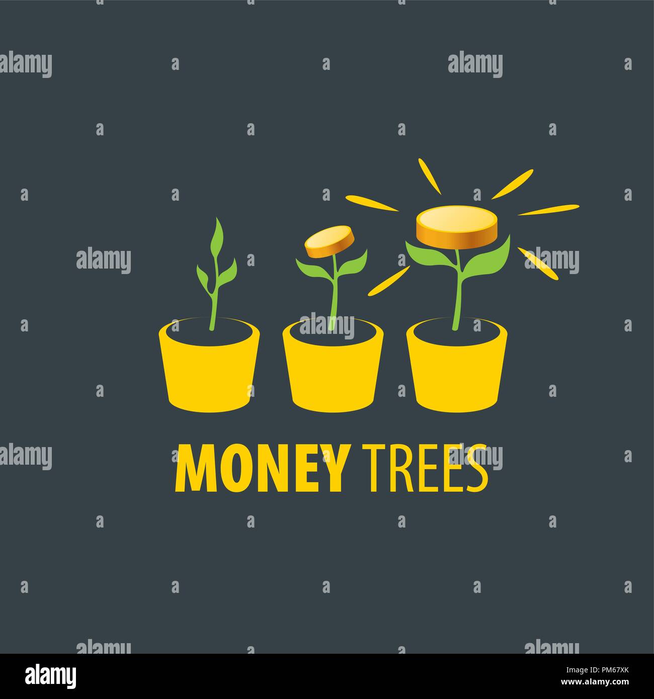 logo money tree Stock Vector Image & Art - Alamy