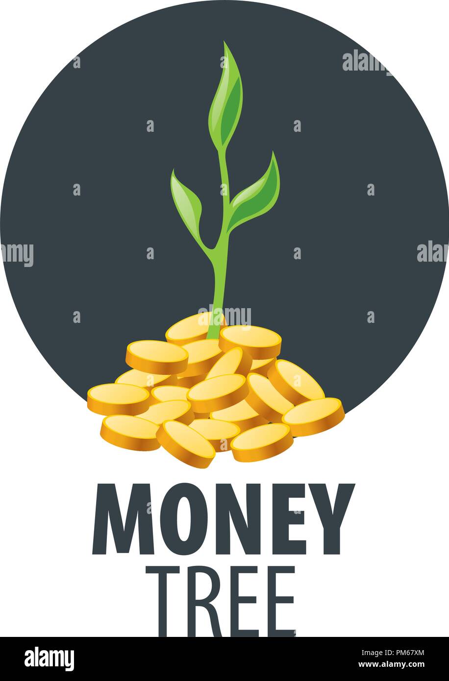 logo money tree Stock Vector Image & Art - Alamy