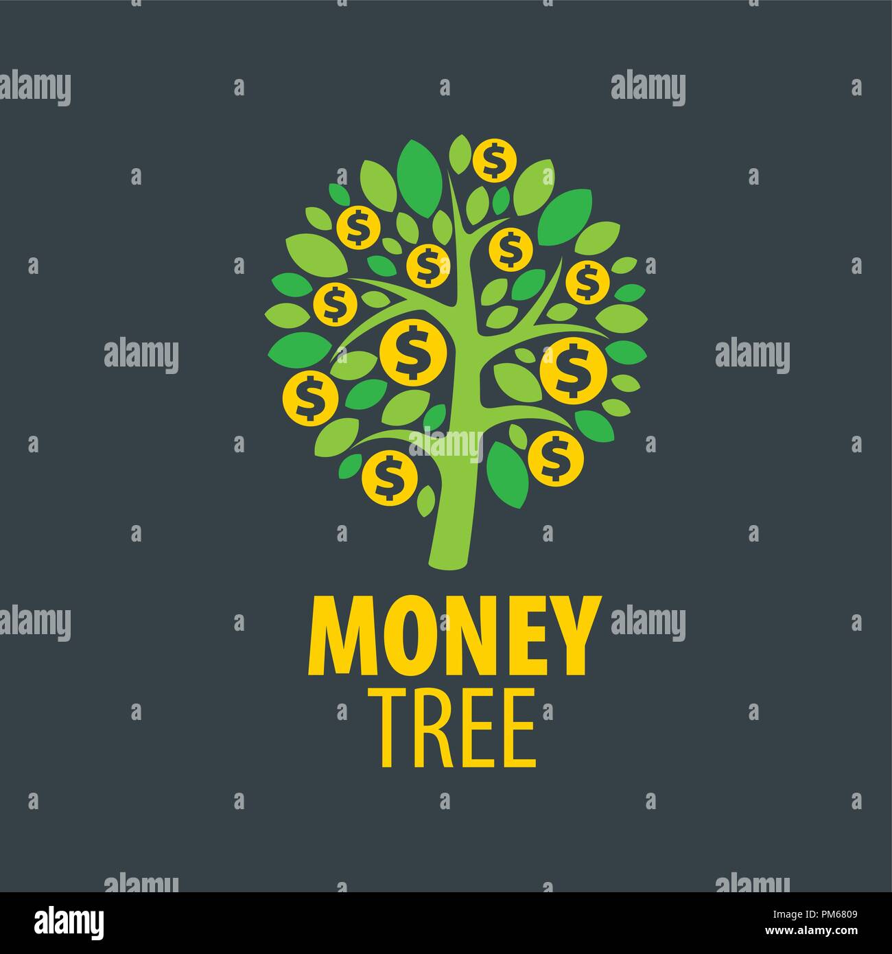 Money tree logo hi-res stock photography and images - Alamy