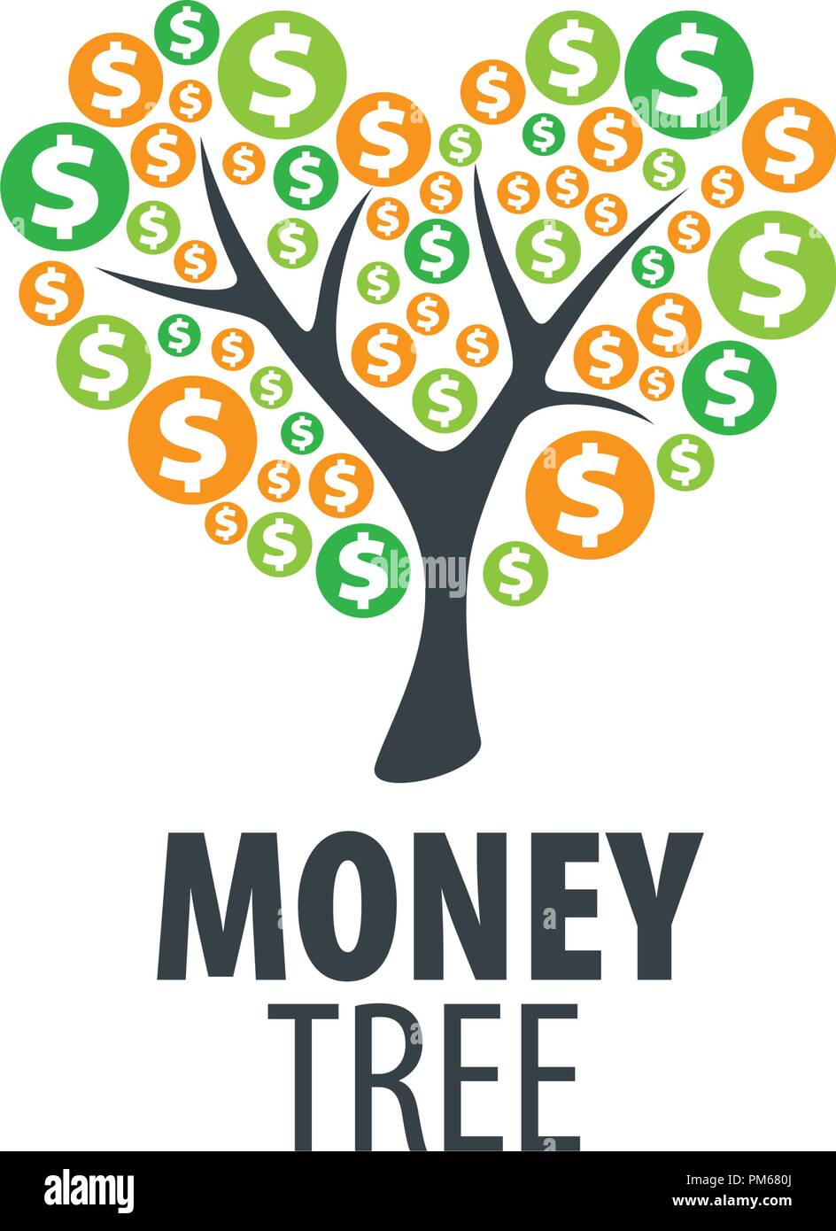 logo money tree Stock Vector Image & Art - Alamy