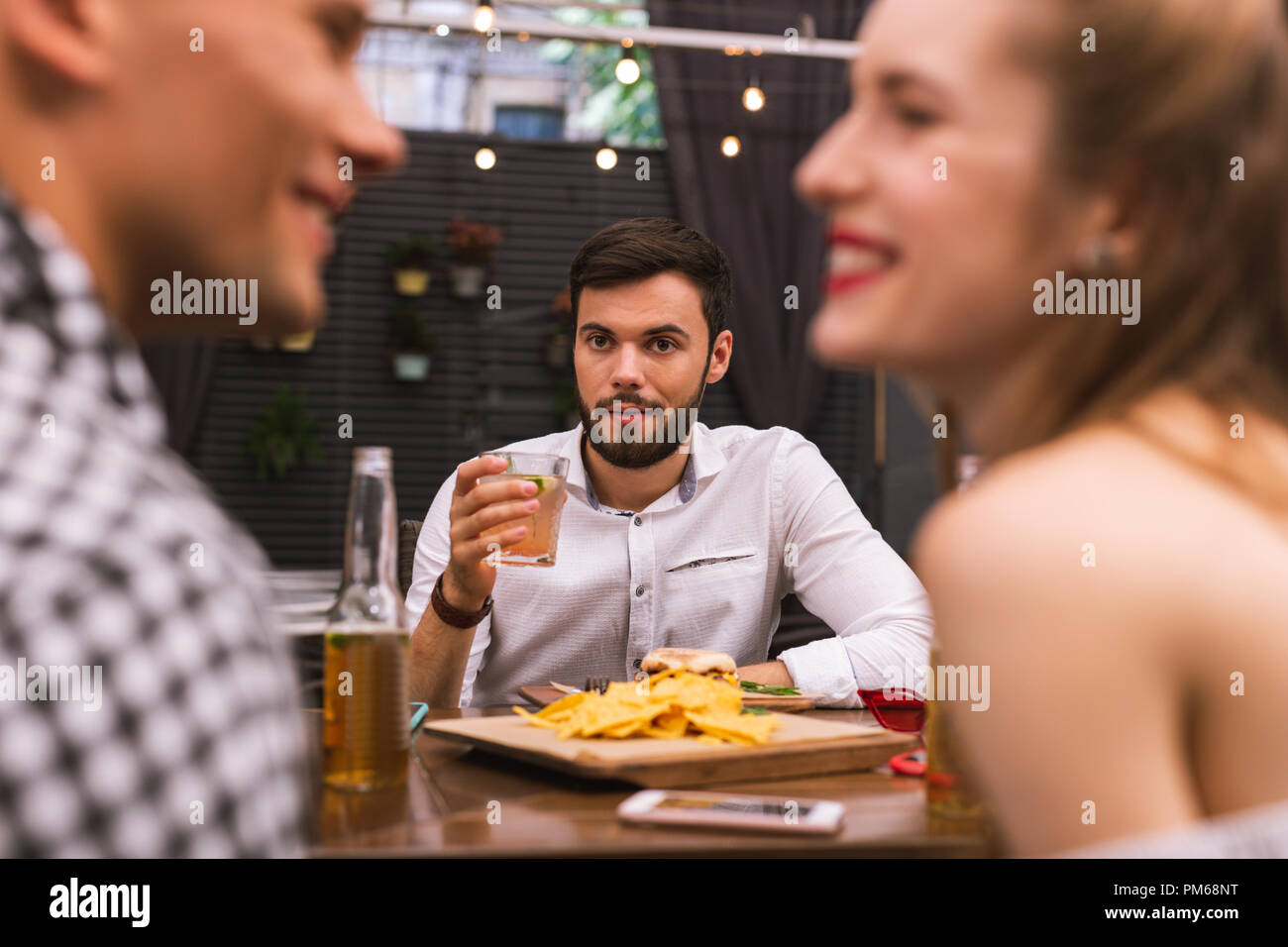 Interested male bar hi-res stock photography and images - Alamy