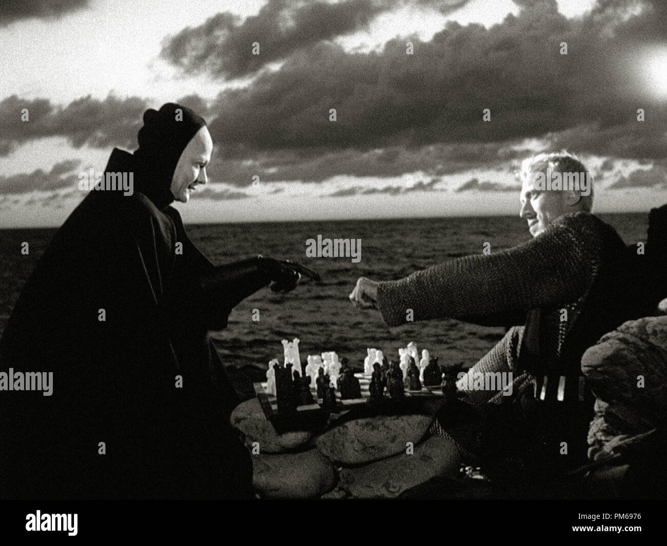 Bengt Ekerot and Max Von Sydow, "The Seventh Seal" 1957 File Reference ...