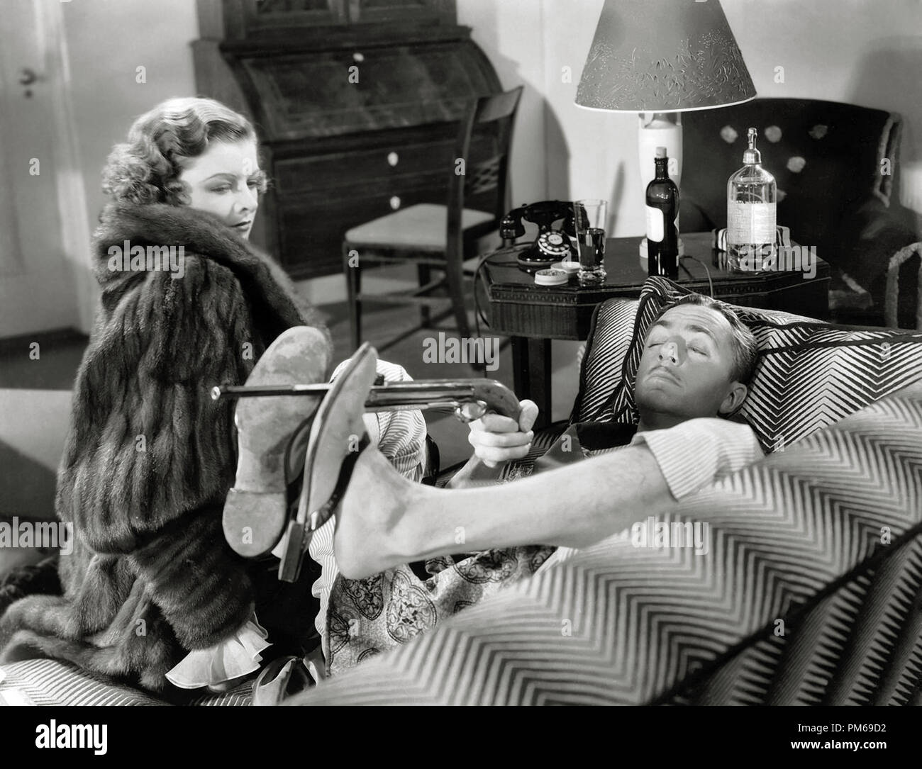 Myrna Loy and William Powell, "The Thin Man" 1934 MGM File Reference ...