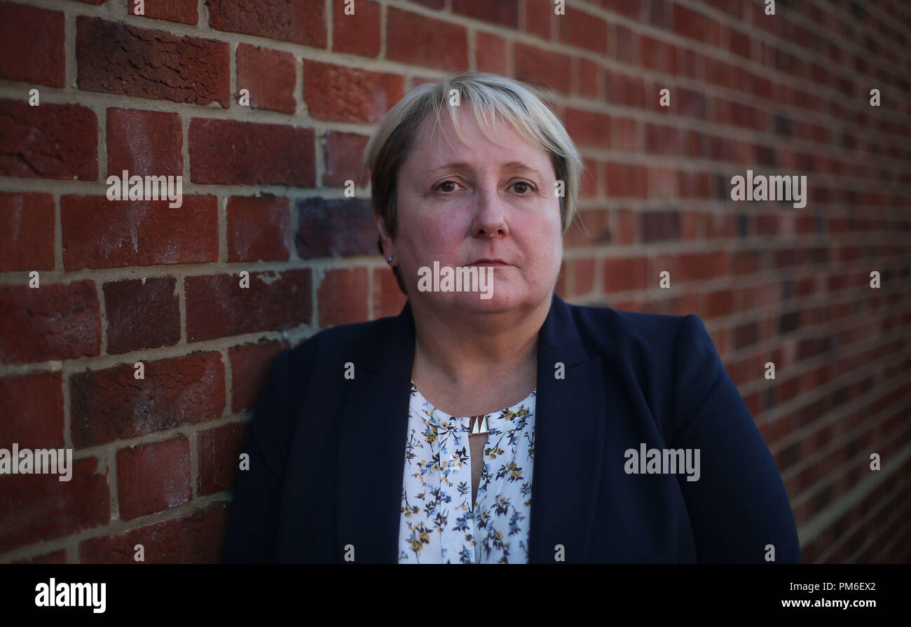 Detective Inspector Alison Cole outside the house in Deptford where ...