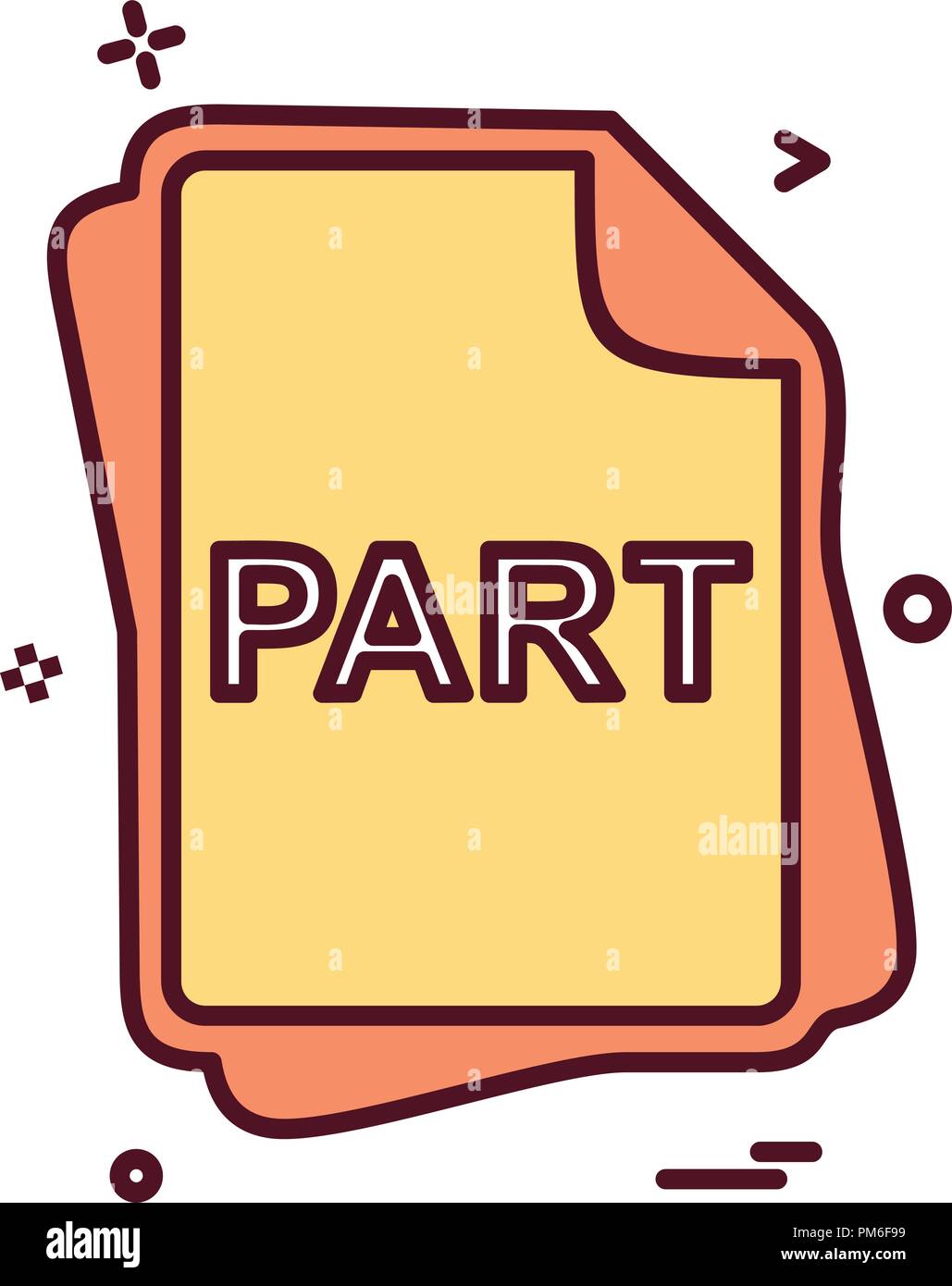 PART file type icon design vector Stock Vector Image & Art - Alamy