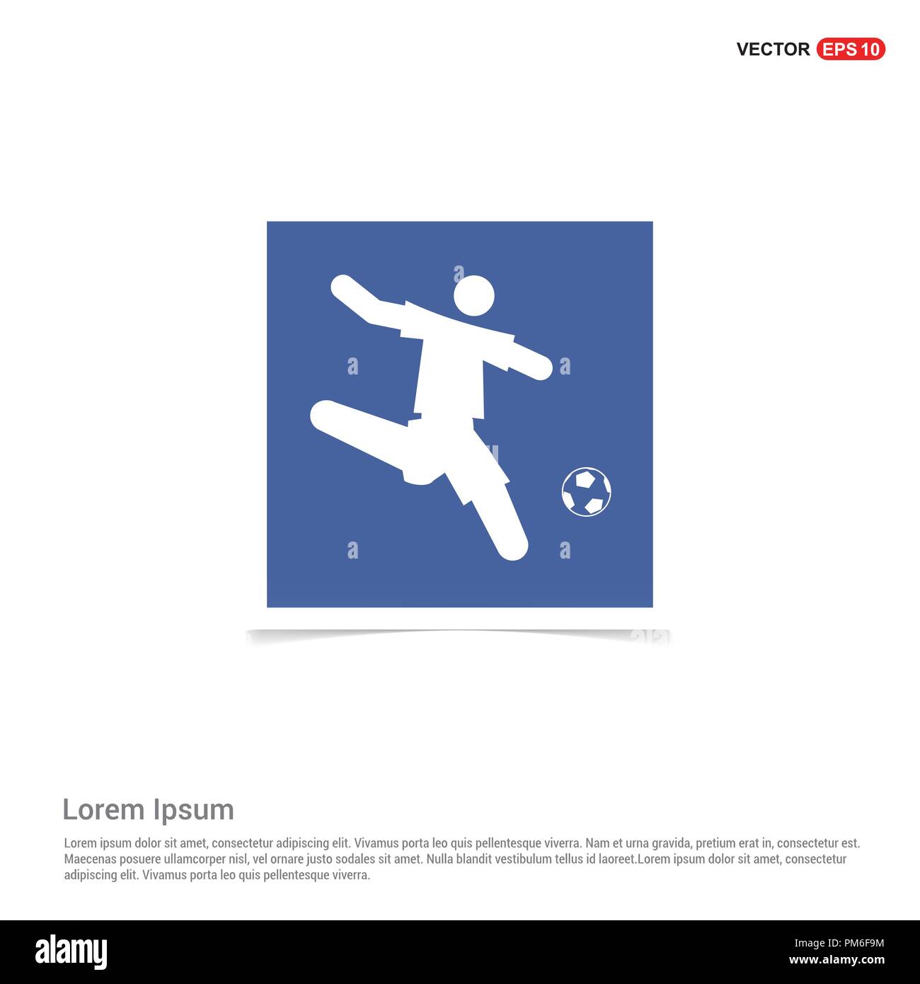 Photo of football player Stock Vector Images - Alamy