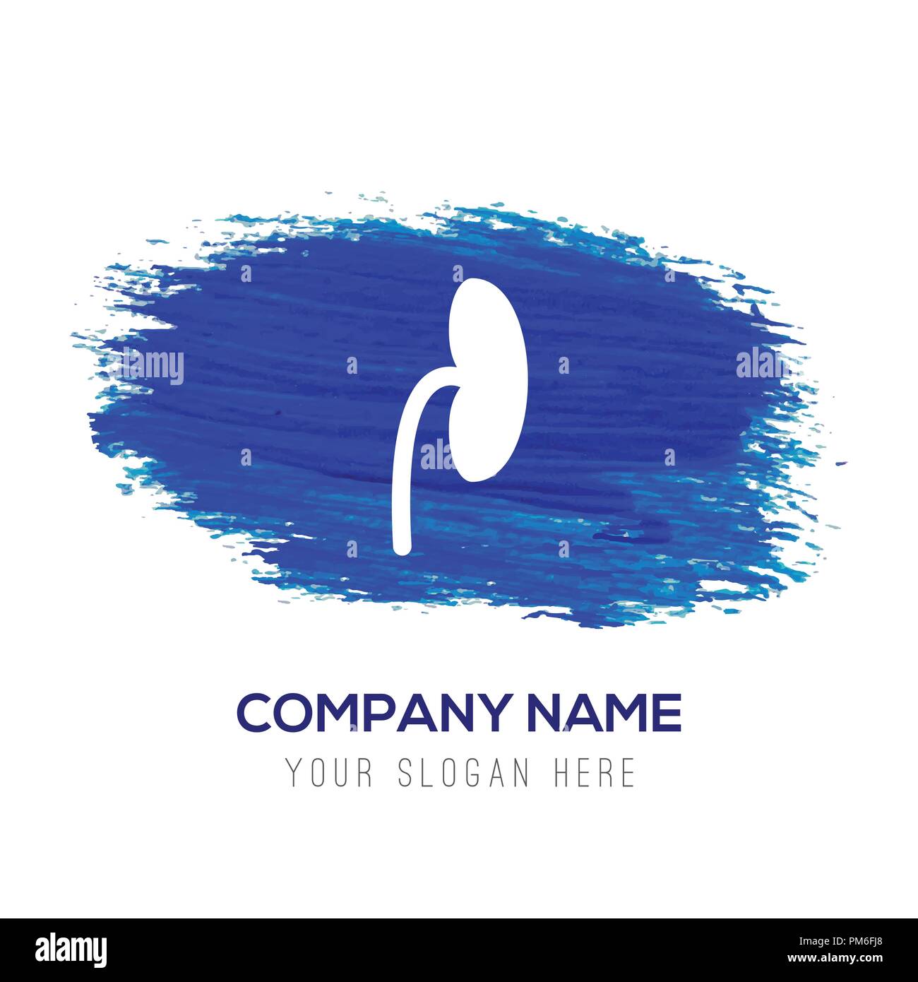 kidney icon - Blue watercolor background Stock Vector Image & Art - Alamy